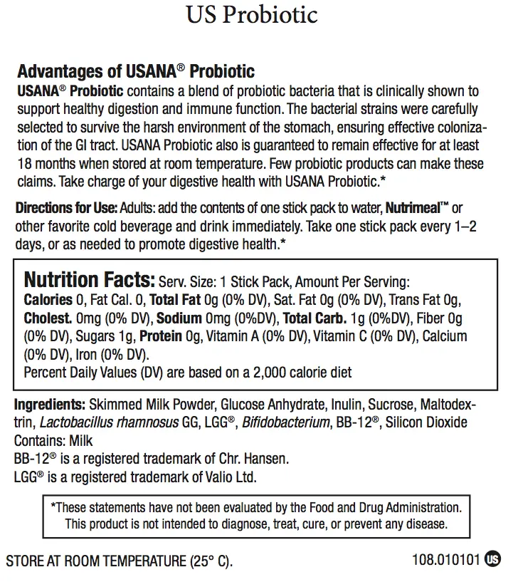 USANA Probiotic for Healthy Digestion Function